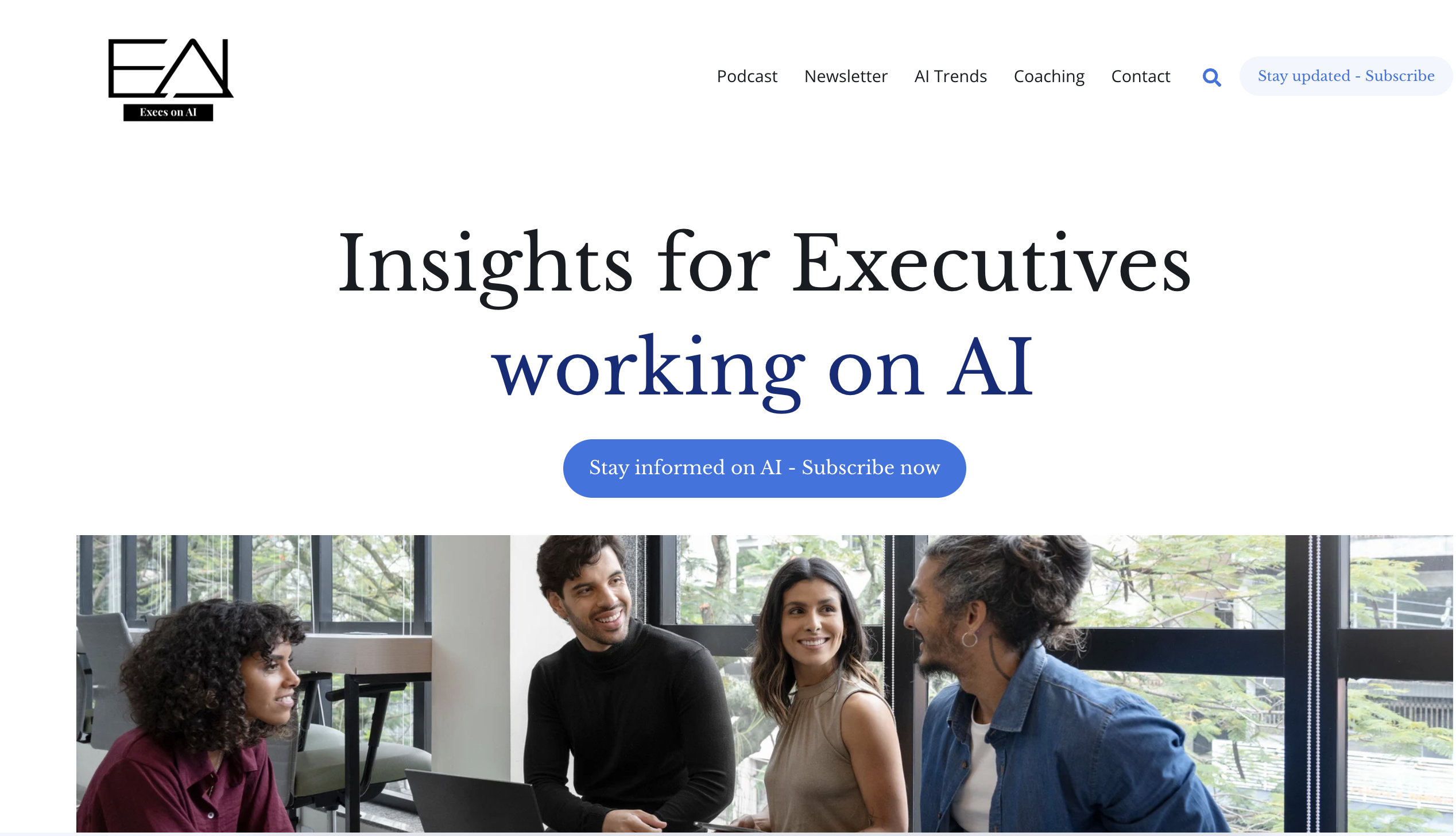 Exec on AI - Homepage